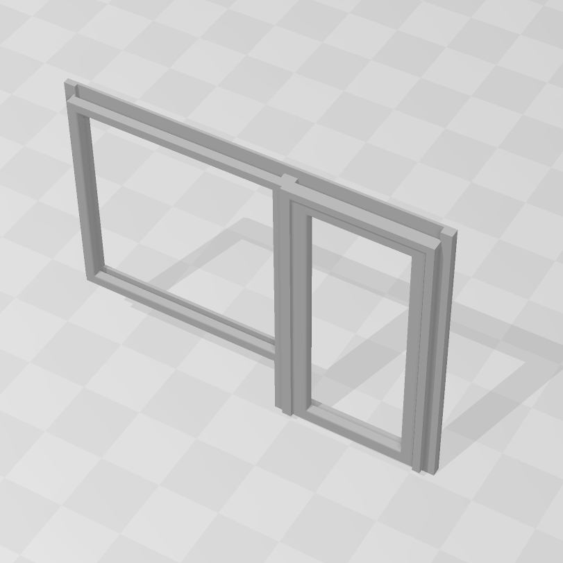 STL file SHOP DOOR & WINDOW 7MM SCALE O GAUGE MODEL RAILWAY・Model to ...