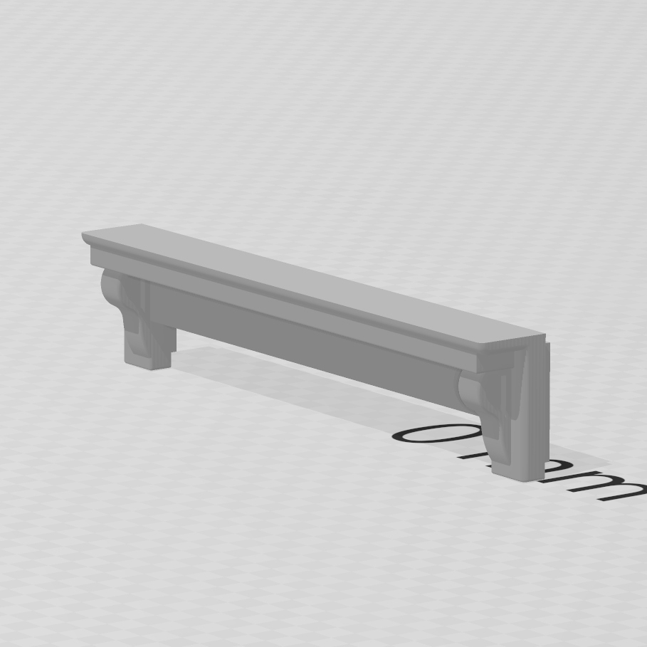 Free STL file DECORATIVE STONE WINDOW LINTEL 7MM SCALE O GAUGE MODEL ...