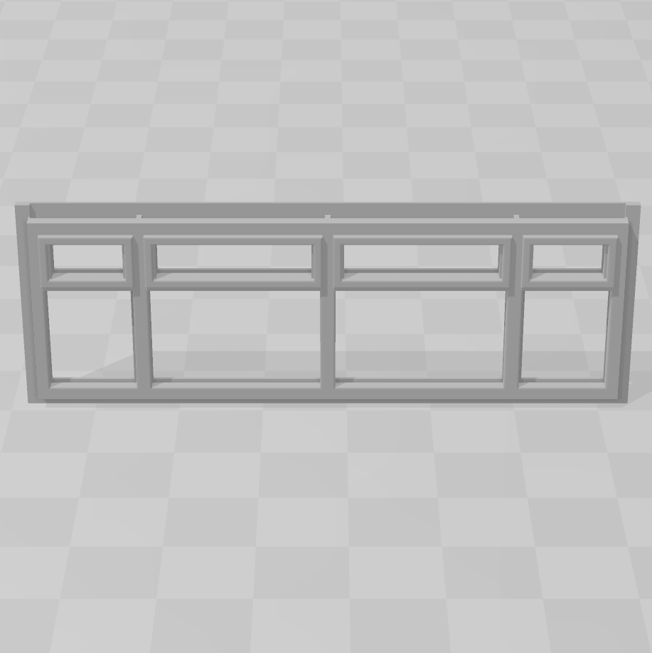 STL file WINDOW FRAMES FOR 7MM SCALE O GAUGE MODEL RAILWAY BUILDING 🪟 ...