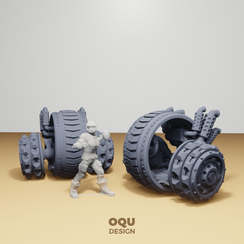 STL file Dwarven Bonegrinder Deathroller Fantasy Football・3D printer ...