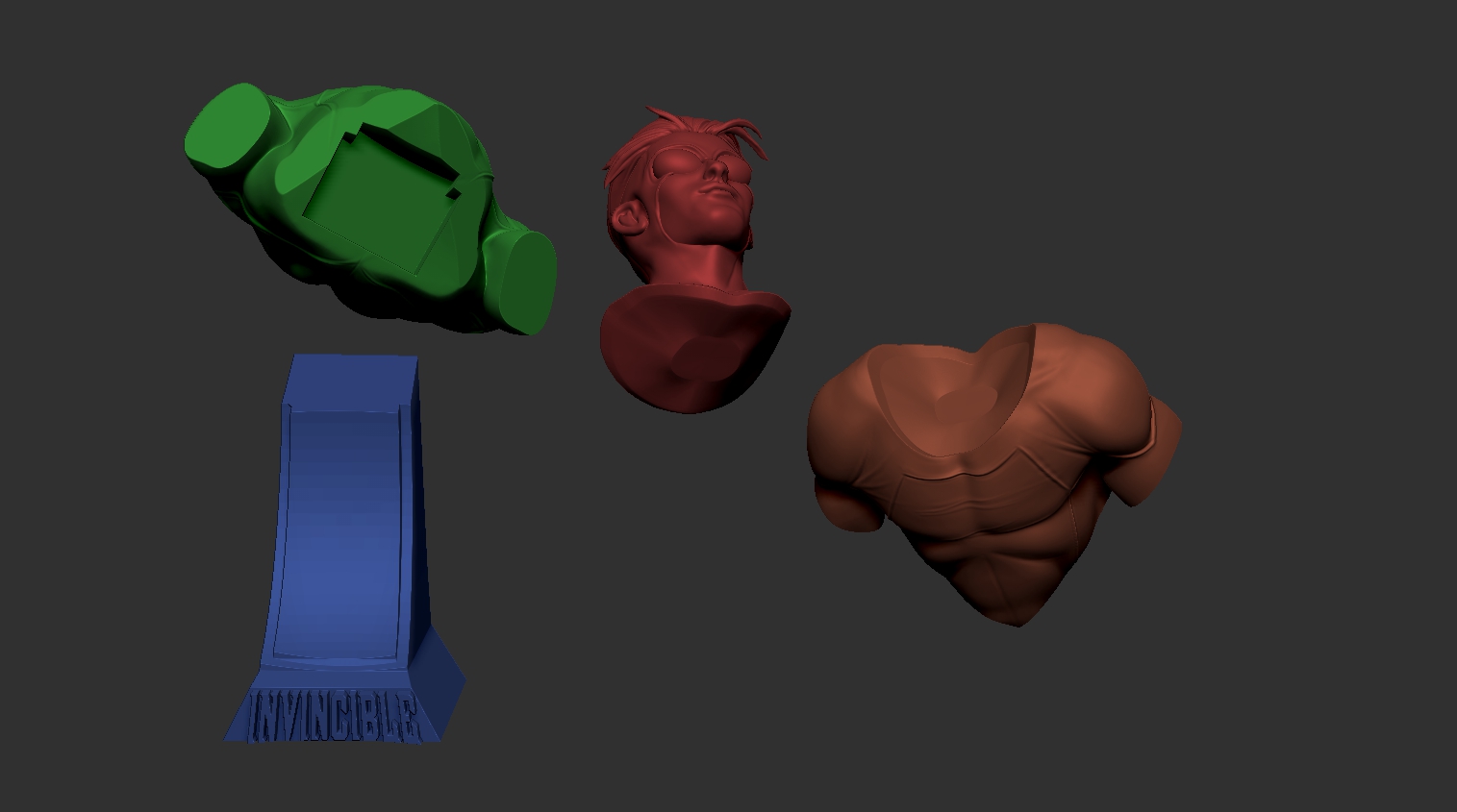STL file Invincible Bust Stl・Model to download and 3D print・Cults