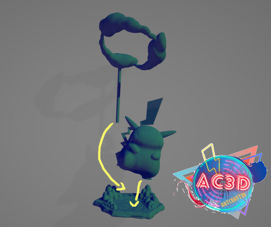 STL file Pikachu gigamax・Model to download and 3D print・Cults