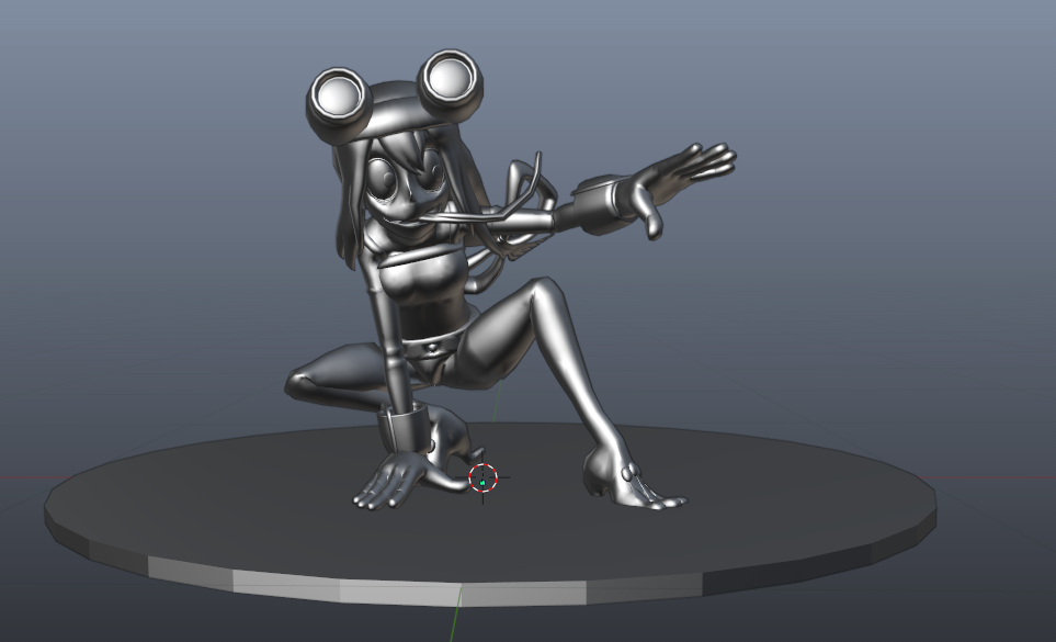 Free Stl File Tsuyu Asui・3d Printer Design To Download・cults