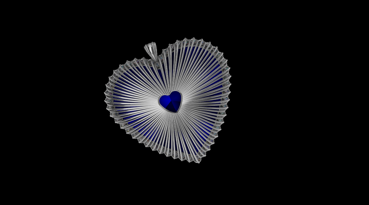 STL file Titanic Heart of The Ocean Pendant 3D print model・3D printable ...