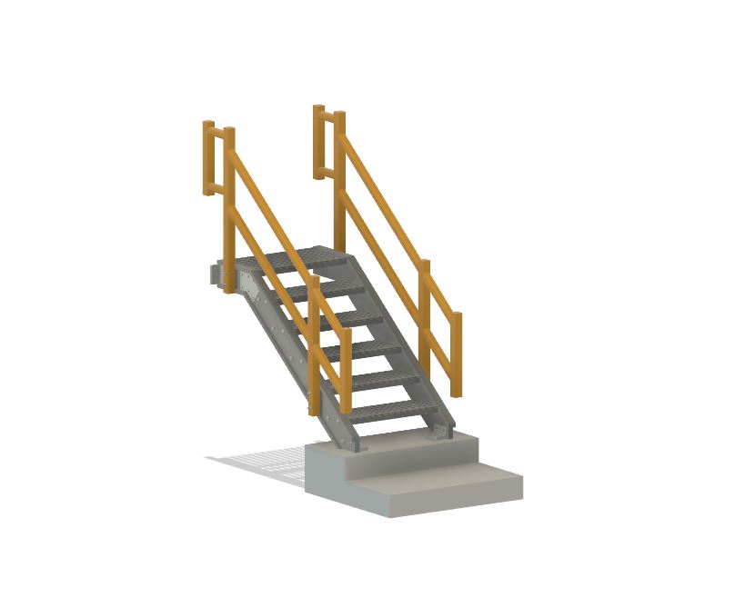 STL file Model Railway Platform Access Steps and Access Gate 🛤️・3D ...