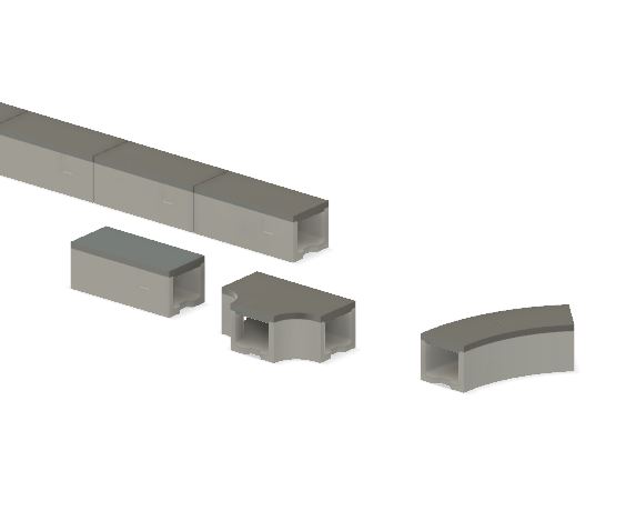 STL file Model Railway Concrete Lineside Trunking 🛤️・3D print design to ...