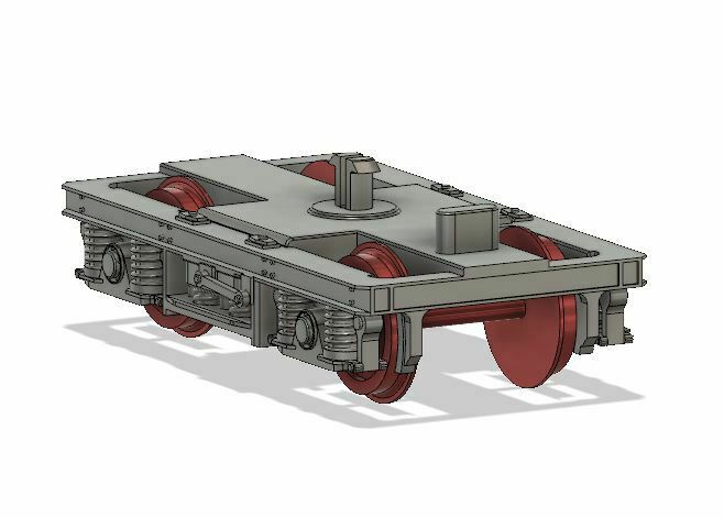 STL file OO MK2 and MK2A Coach Bogie with NEM Socket to fit Hornby ...