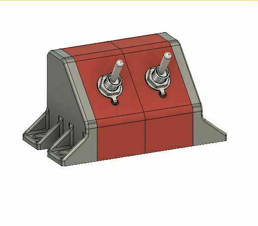 STL file Toggle Switch Brackets 45 Degree 1-4 holes 🚆・Design to ...