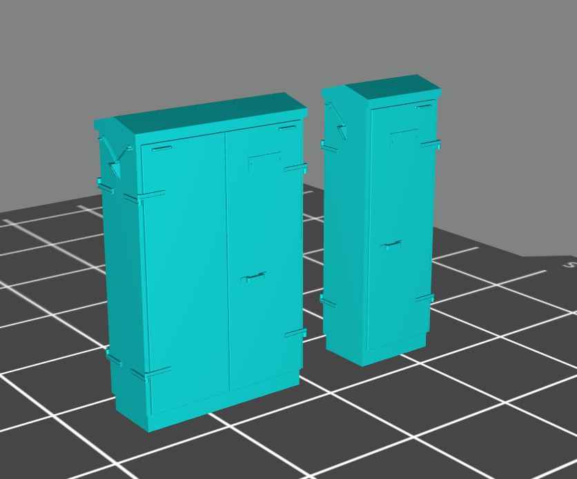 STL file Model Railway Lineside Cabinets Modern 🛤️・3D printing idea to ...