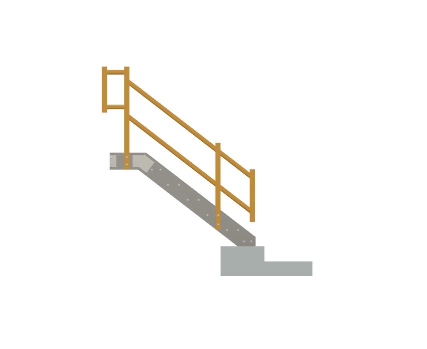 STL file Model Railway Platform Access Steps and Access Gate 🛤️・3D ...