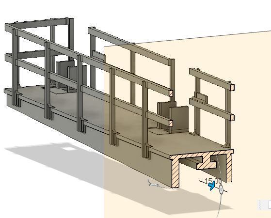 STL file OO Model Railway Modern Signal Gantry with hidden cable holes ...