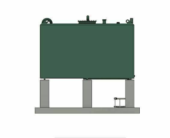 STL file Model Railway 4500L Oil Tank and Base 🛤️・3D printer model to ...