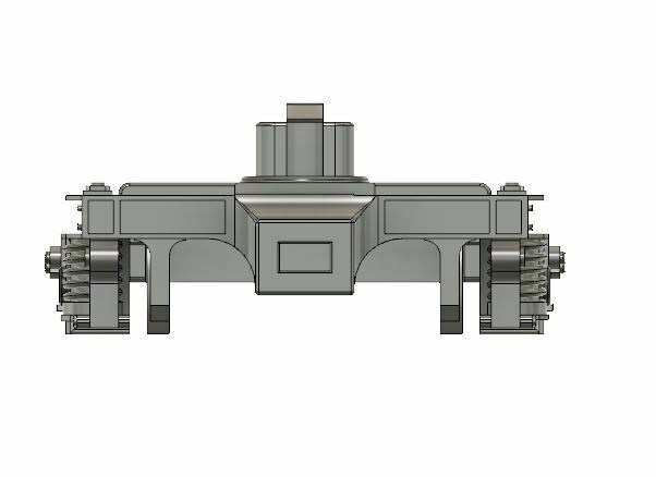 STL file OO MK2 and MK2A Coach Bogie with NEM Socket to fit Hornby ...