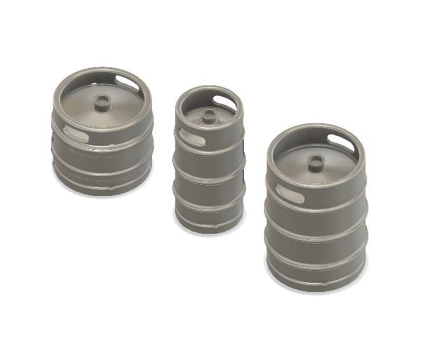 STL file Model Railway - Beer Barrels - Kegs - Modern 🛤️・Design to ...