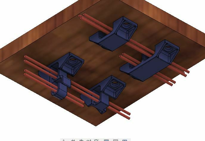 STL file Model Railway Railroad Cable Management Brackets 🛤️・3D print ...