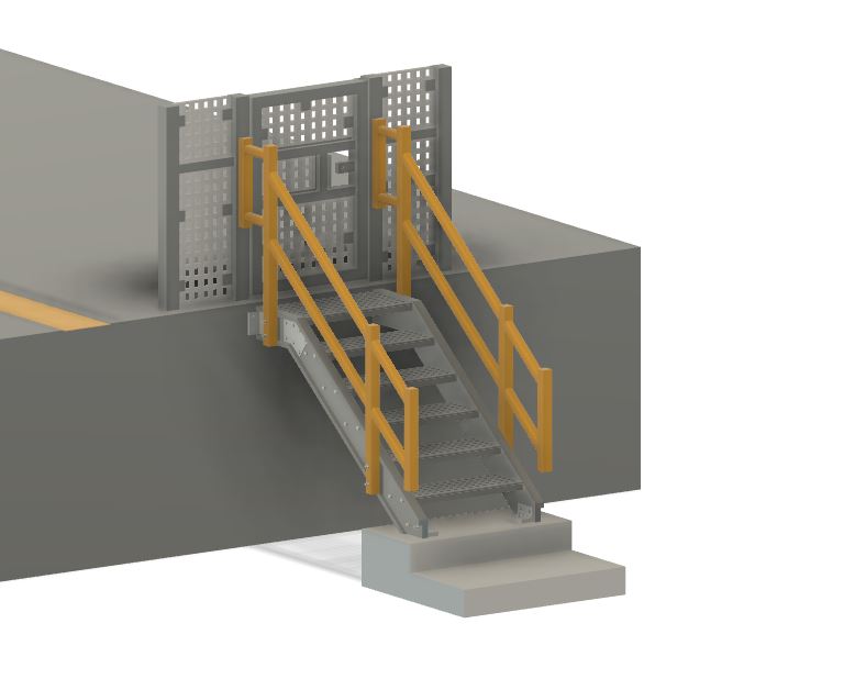 STL file Model Railway Platform Access Steps and Access Gate 🛤️・3D ...