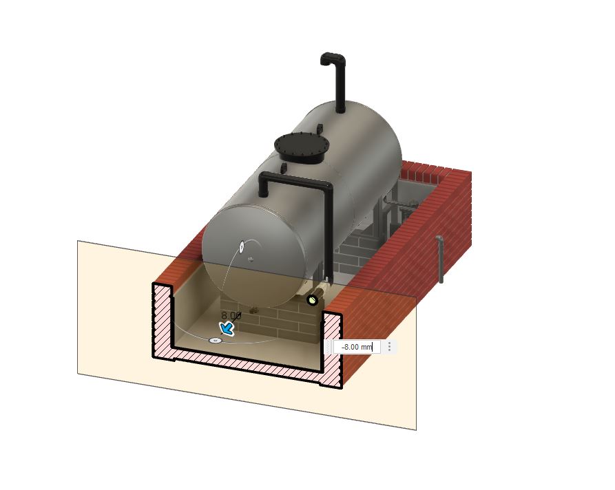 STL file Model Railway Oil Tank with Brick Bund 🛤️・3D print design to ...
