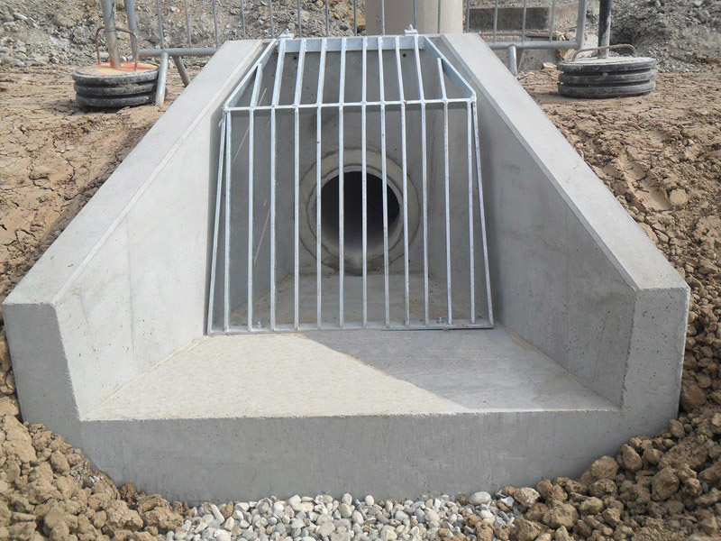 STL file Model Railway Reinforced concrete head wall SPILLWAY OUTFALL 🛤 ...