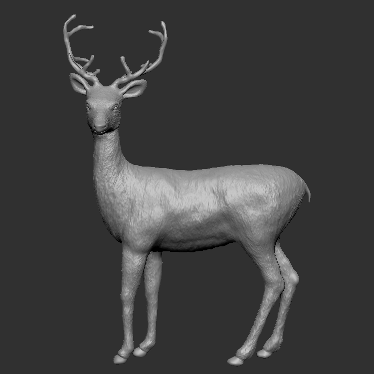 STL file Deer with Antlers 🦌・Design to download and 3D print・Cults