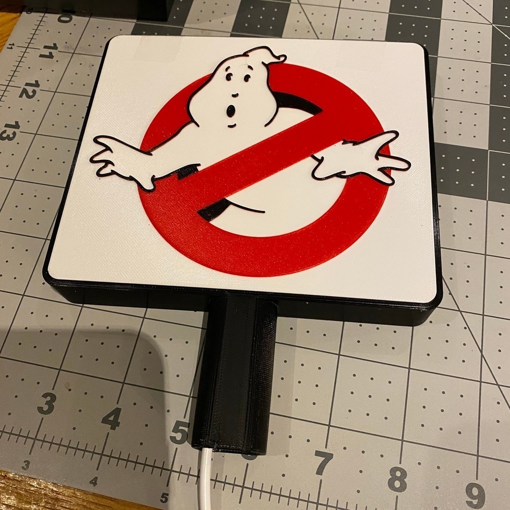 Free STL file Ghostbusters Sign Tree Topper・3D printing template to ...