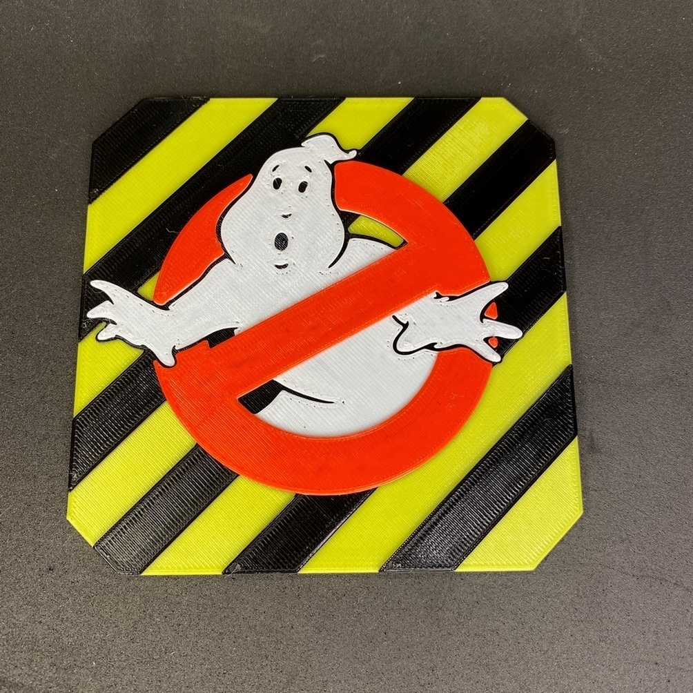 Free STL file Ghostbusters Coaster Square・3D printer model to download ...