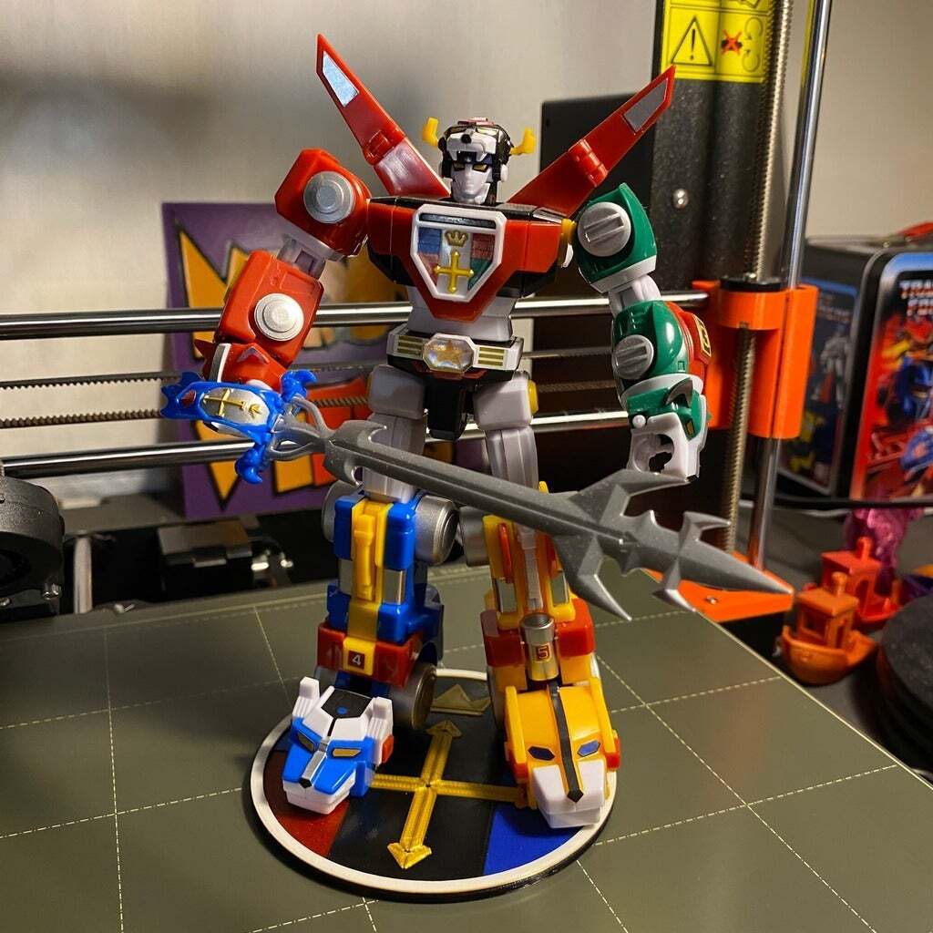 Free STL file Voltron Coaster / Display Stand・3D printing template to ...