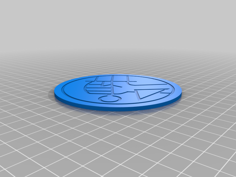 Free STL file Hellboy Coaster & Keychain・Template to download and 3D ...