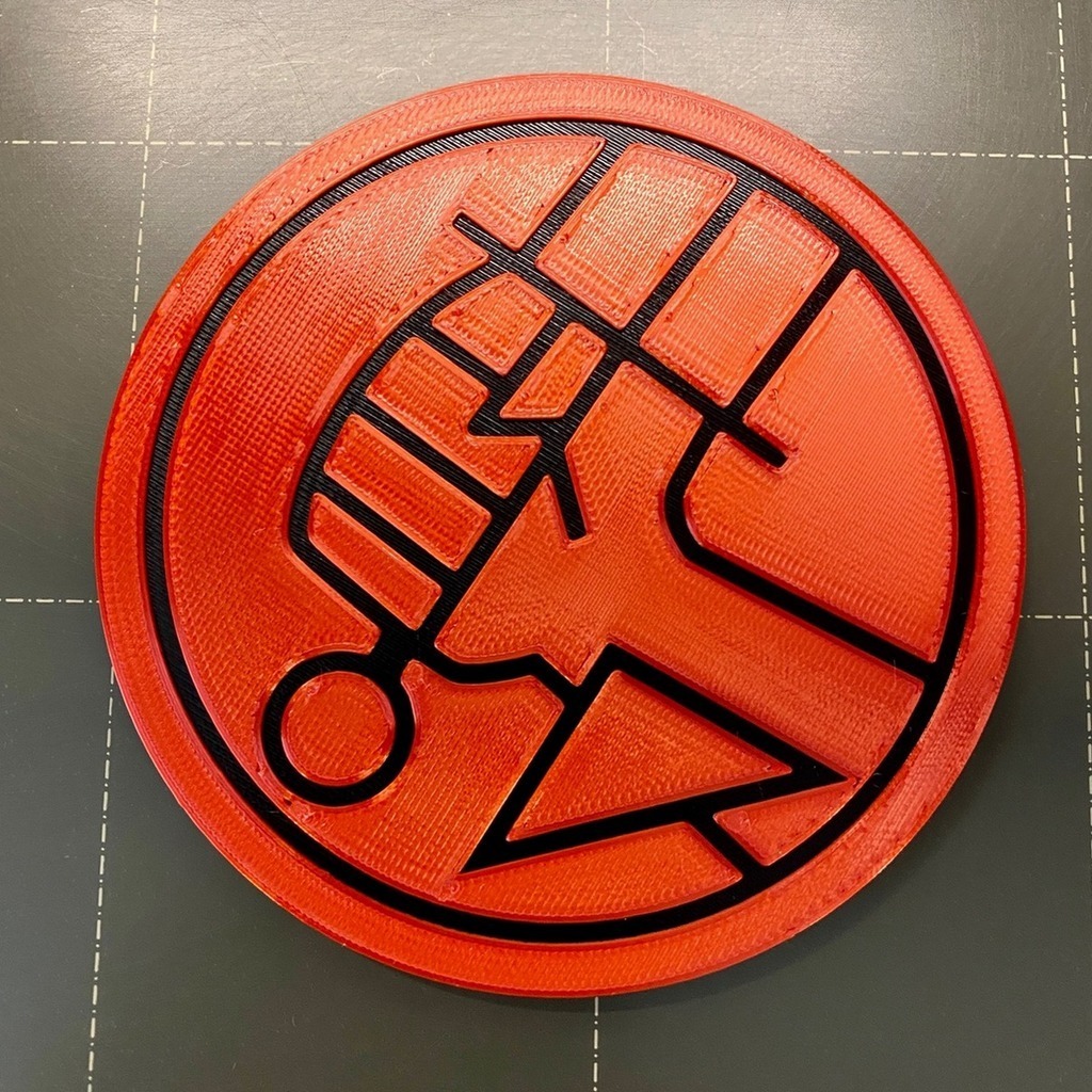 Free STL file Hellboy Coaster & Keychain・Template to download and 3D ...
