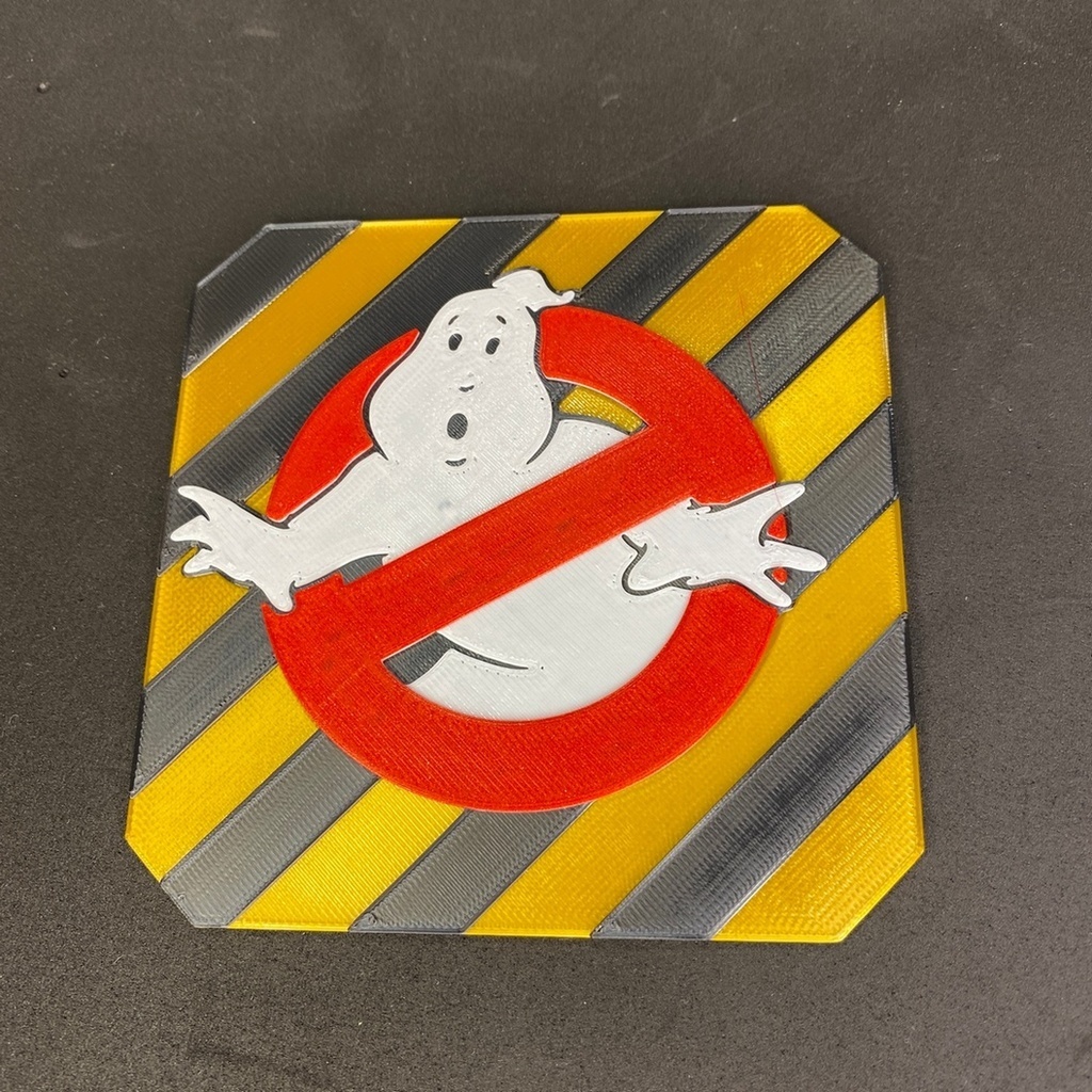 Free STL file Ghostbusters Coaster Square・3D printer model to download ...