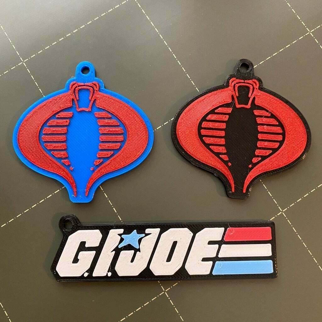 Free STL file GI Joe and Cobra Keychains 🔑・3D printable design to ...