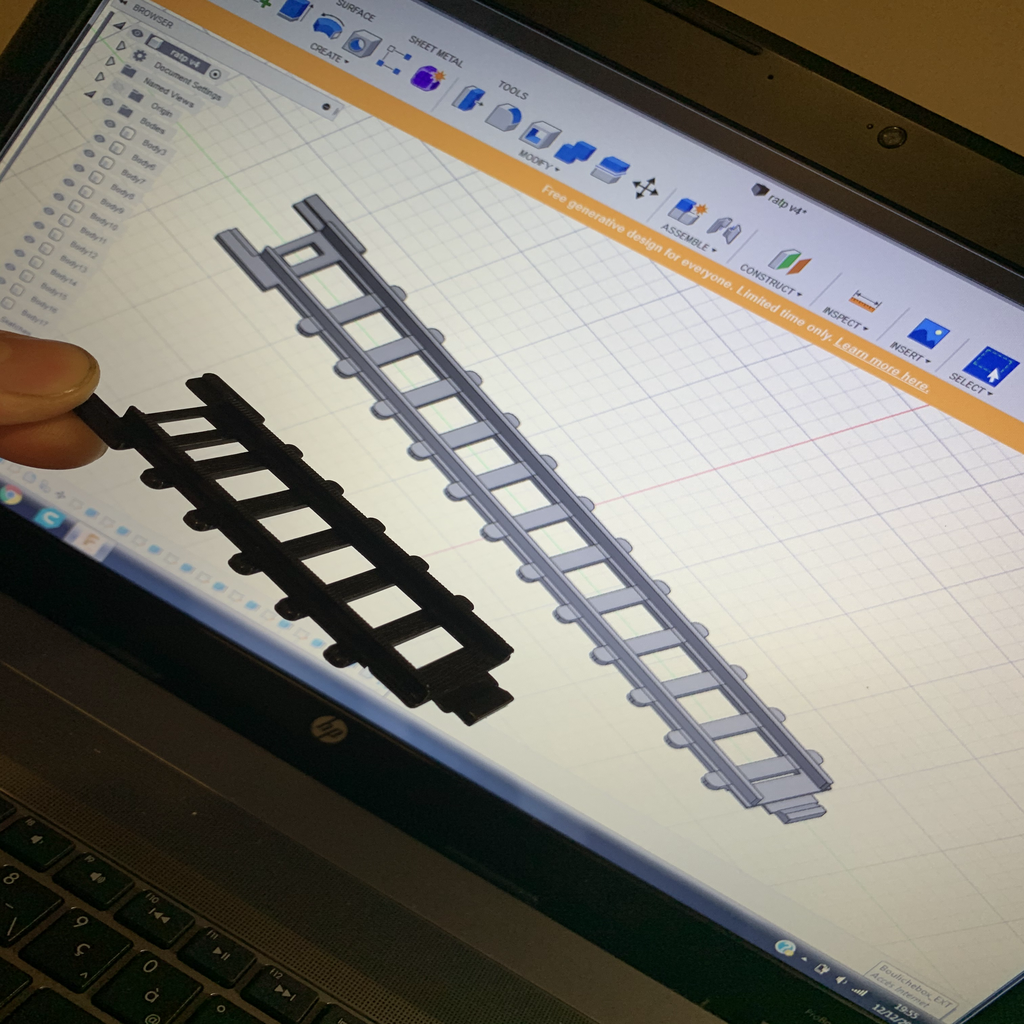 Free STL file Rail train extention (Gifi) 🚆・3D printing template to ...