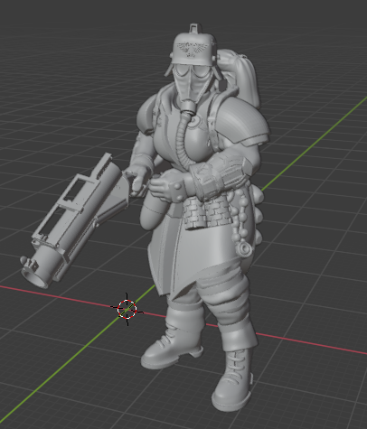 Free STL file Female Krieg Grenade Launcher ♀️・Object to download and ...