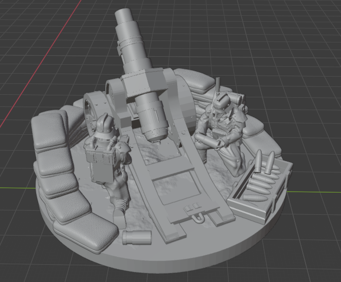 Free STL file Krieg Heavy Mortar Artillery 🧨・3D printing template to ...