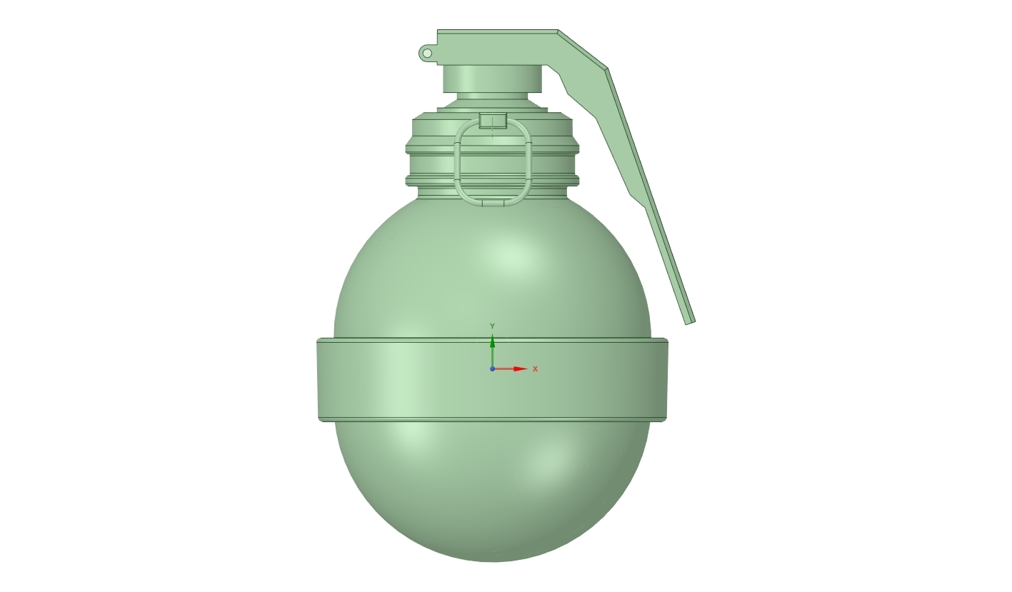 STL file Futuristic Grenade・3D print model to download・Cults