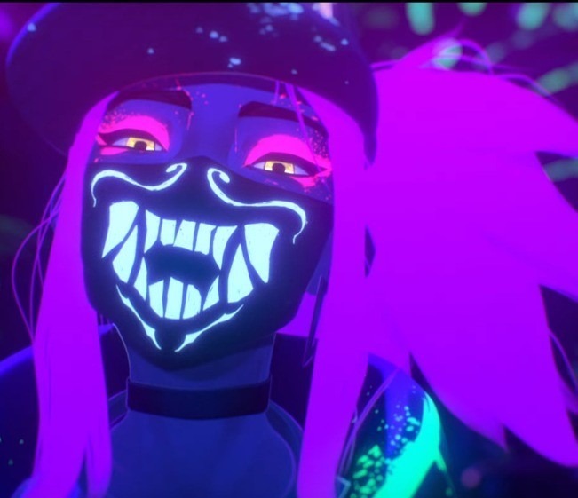 Free 3D file Akali's face decoration (glow-in-the-dark)・Template to ...