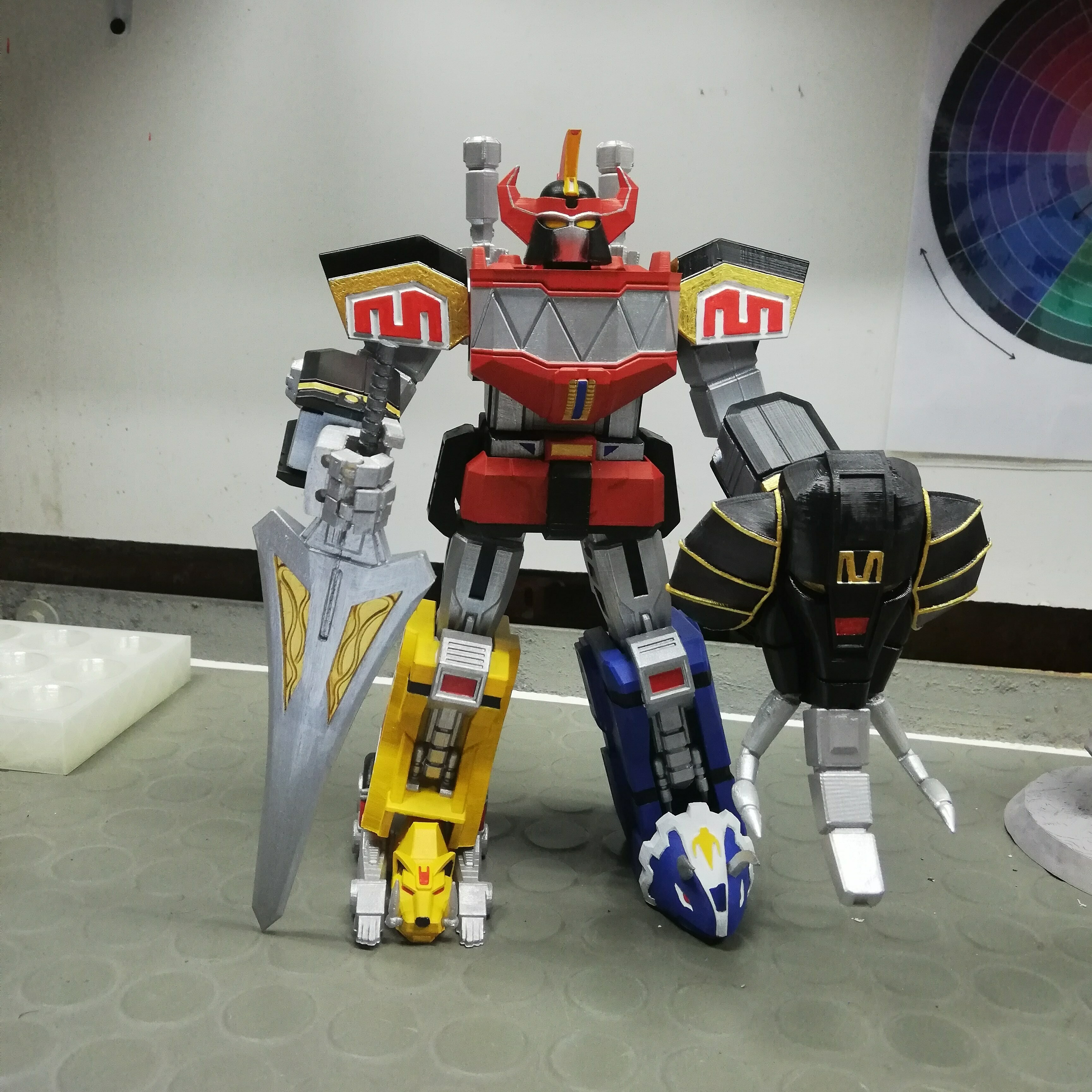 3D print POWER RANGERS DINO MEGAZORD • made with CR-10・Cults