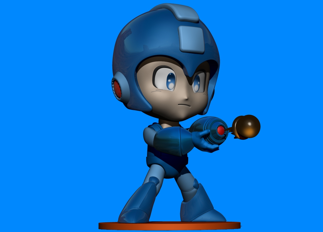 STL-Datei MegaMan Classic Chibi Fan Art Datei .stl fertig zum Druck 🎨 ...