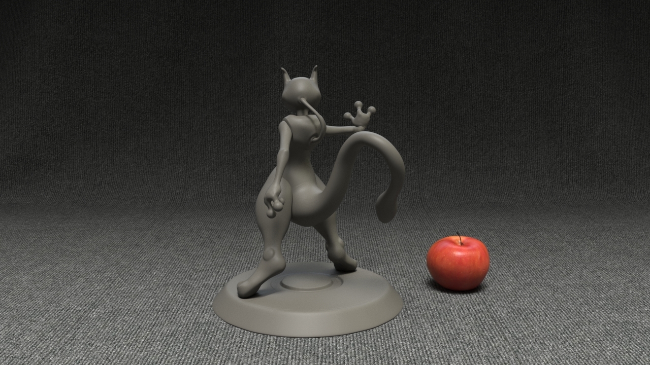 STL file Pokemon MewTwo 3D Print model・Design to download and 3D print ...