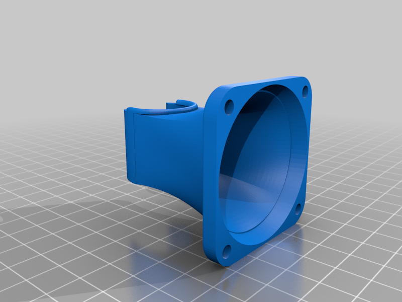 Free STL file E3D V6 Fan Duct for 50mm Fan V2・3D printer design to ...
