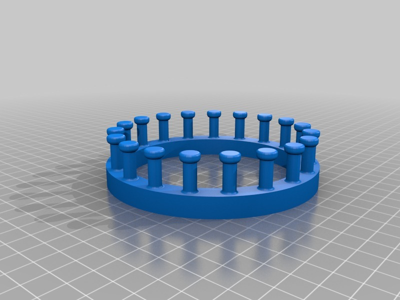 Free STL file Knitting Loom Tool 19 Pegs / Große Strickliesel・3D ...