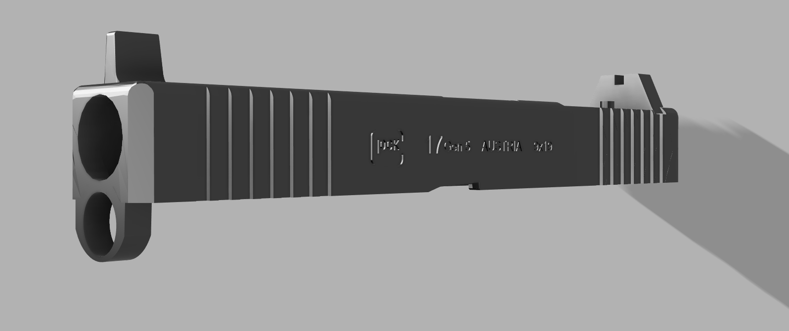 STL file Airsoft RMR Cut Slide for G17 Gen 5・3D print object to ...