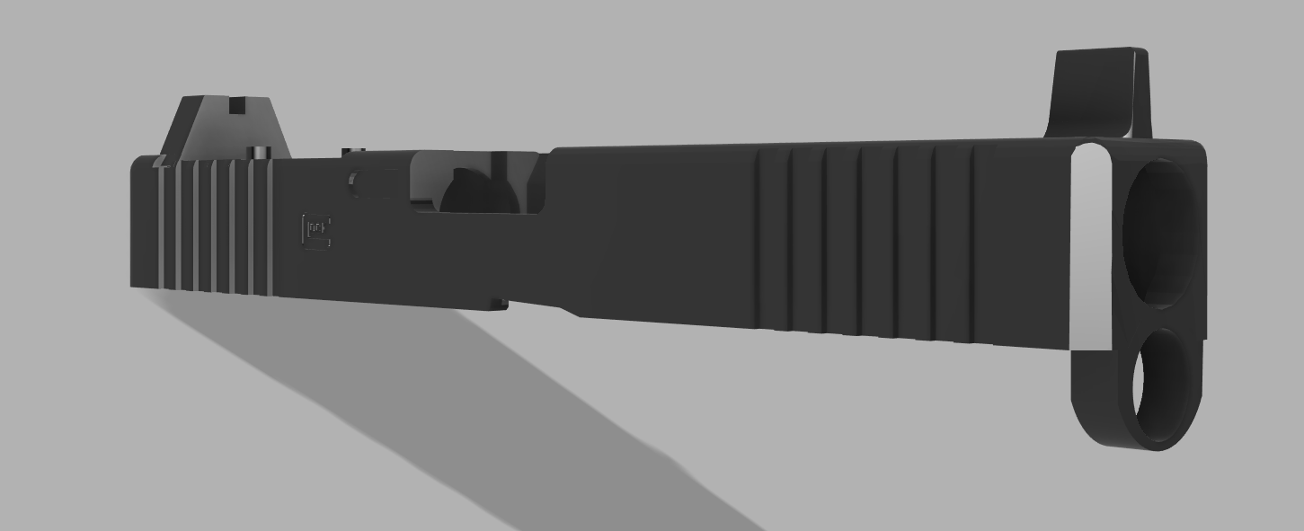 STL file Airsoft RMR Cut Slide for G17 Gen 5・3D print object to ...