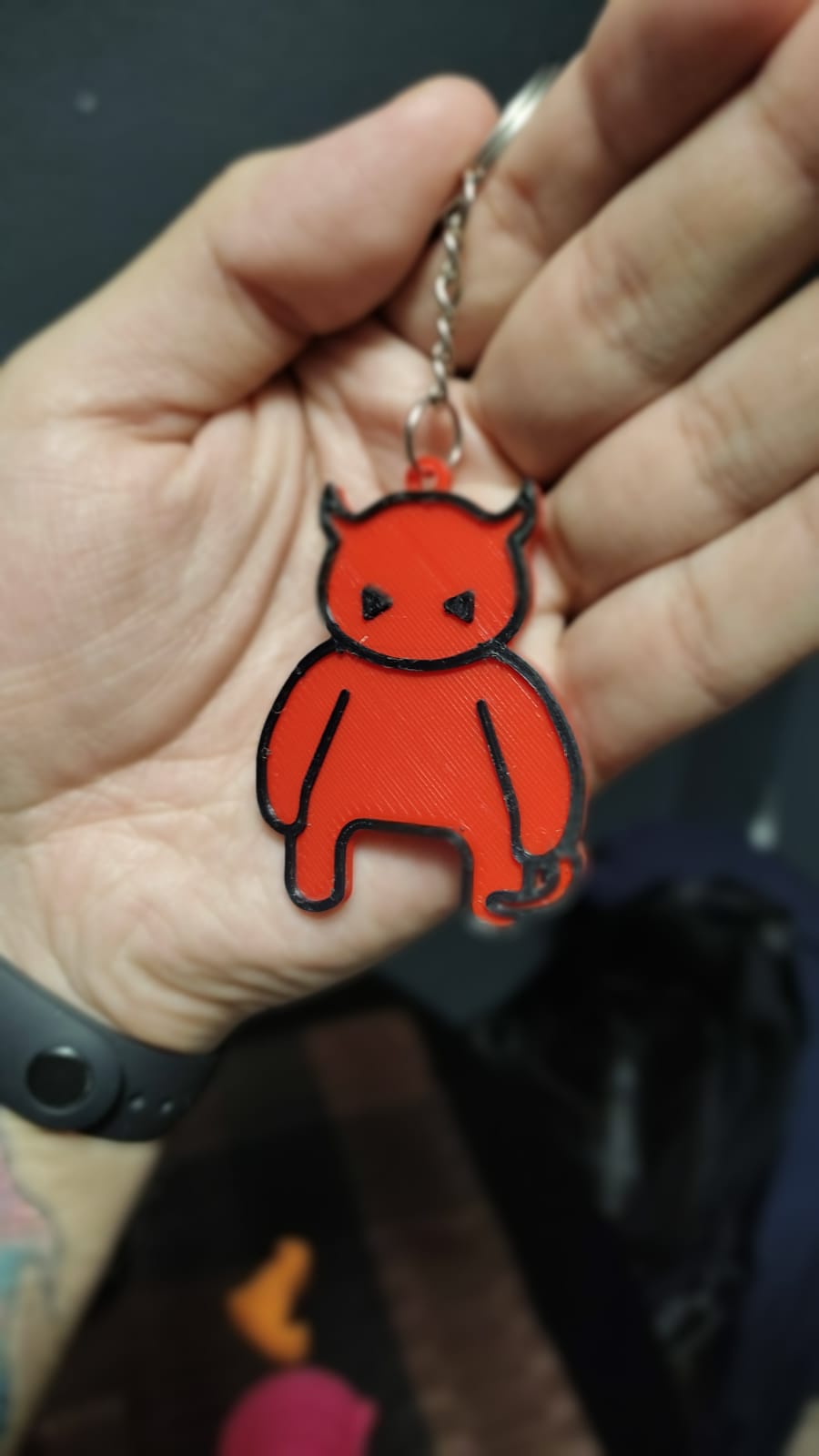 Archivo OBJ gratis Keychain / Llavero Radiohead "Minotaur" 🗝️・Objeto de ...