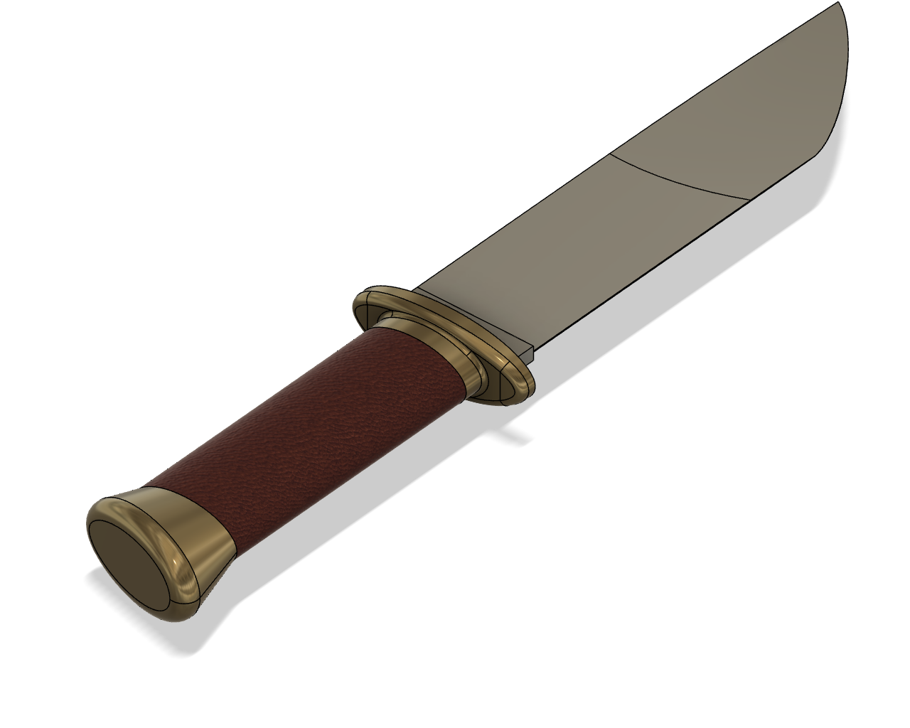 3D file Bowie Knife Printable Samples ( real size)・3D printable model ...