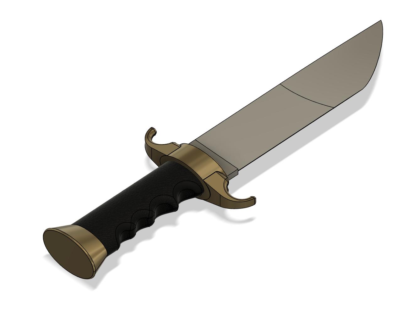 3D file Bowie Knife Printable Samples ( real size)・3D printable model ...
