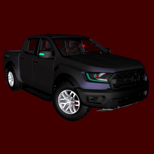 Download STL file Ford Ranger Raptor (.DFF) • 3D print design ・ Cults