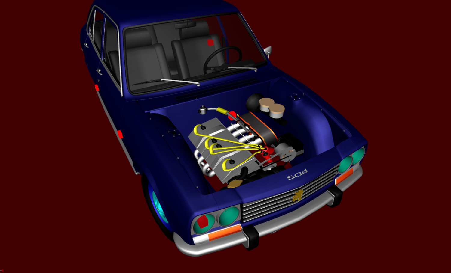 3D file Peugeot 504 & 504 TN (.DFF)・3D printable model to download・Cults