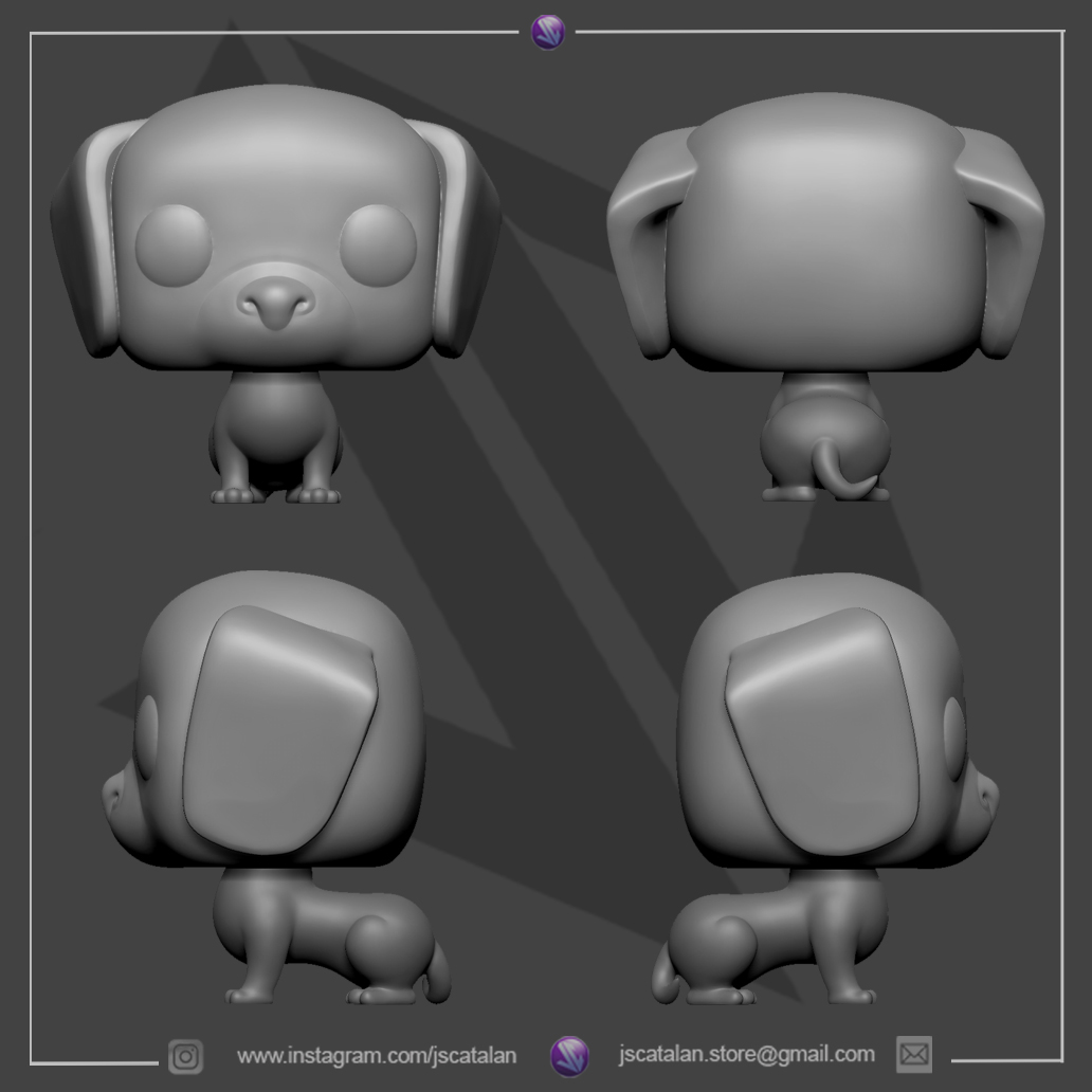 STL file FUNKO POP DOG (CUSTOM PET'S)・3D printer model to download・Cults