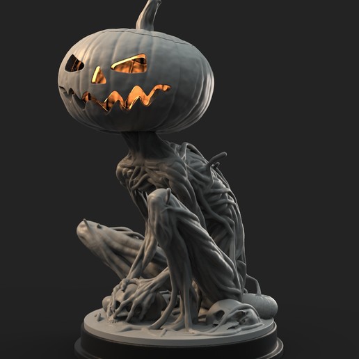 Download OBJ file Pumpkin Monster • 3D printer object ・ Cults