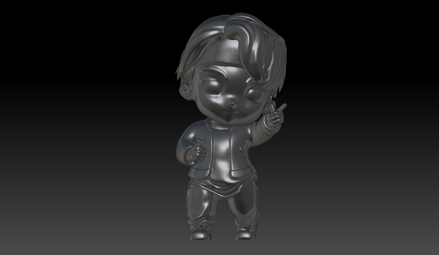 STL file BTS V animated Chibi Funko in MIC DROP 💧・3D printing model to ...